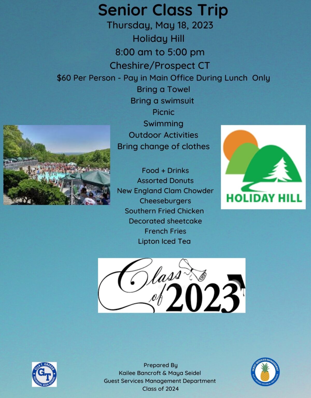 Senior Class Trip 2023 - Ella T. Grasso Technical High School
